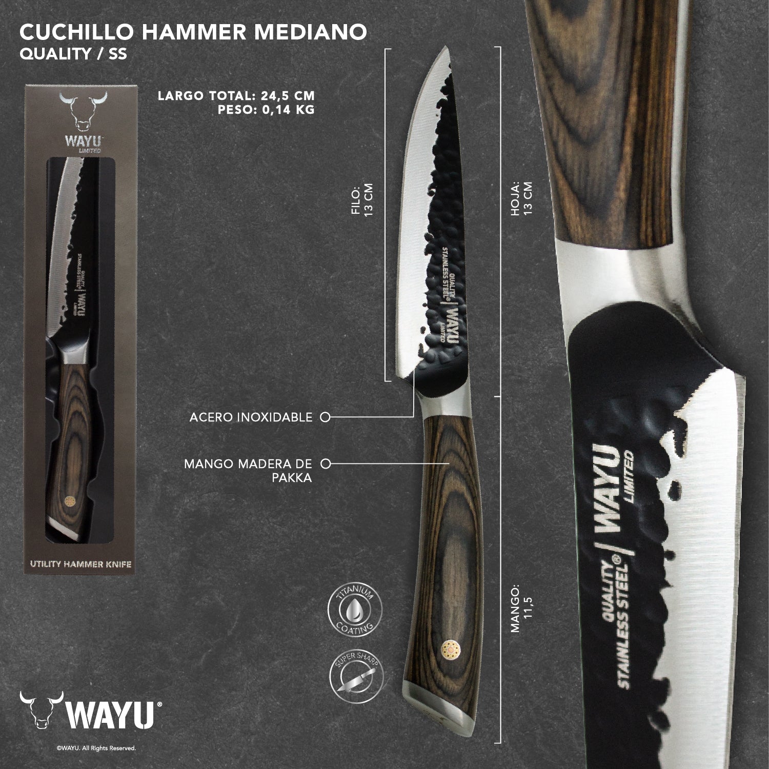 Cuchillo Hammer Mediano – Wayu cl